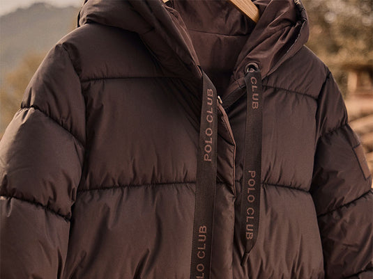 Vestido corto color crudo de canalé con logo Rigby Go – Polo Club