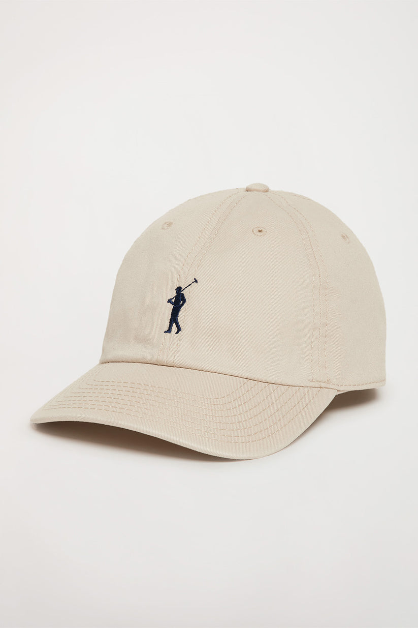 Gorra beige con logo bordado Rigby Go – Polo Club